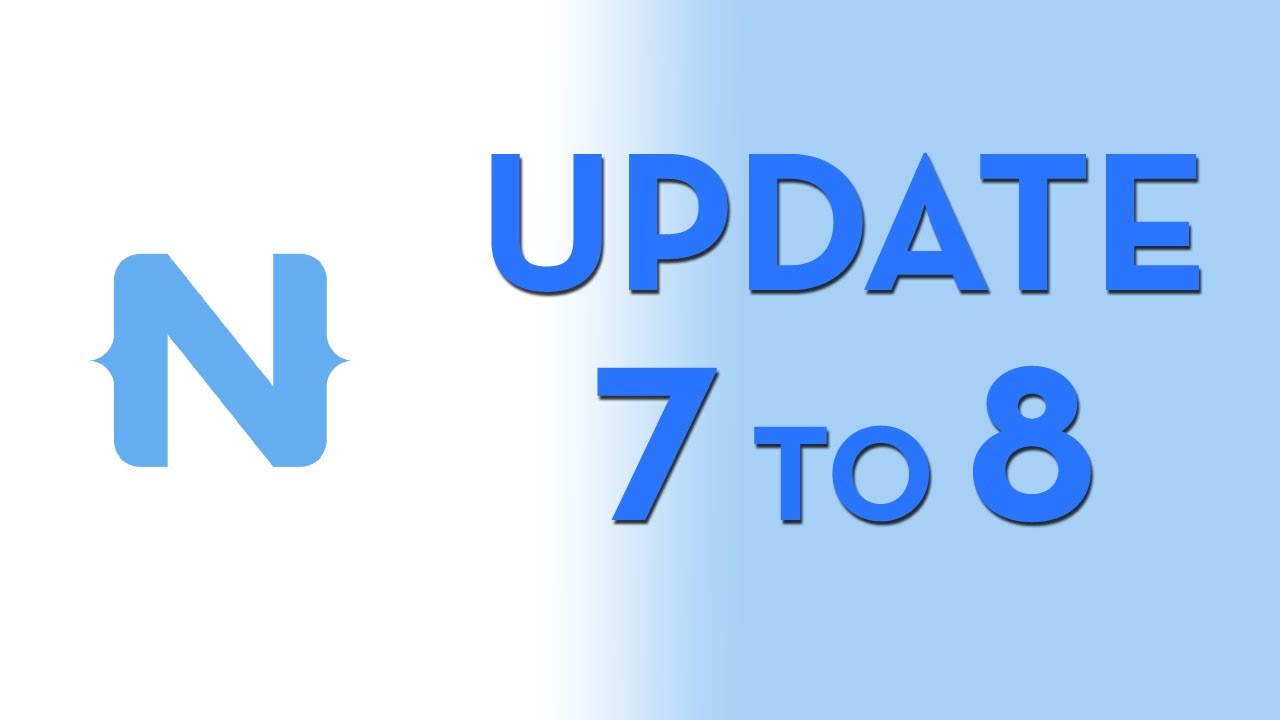 Update Nativescript 7 App To 8 0 Youtube
