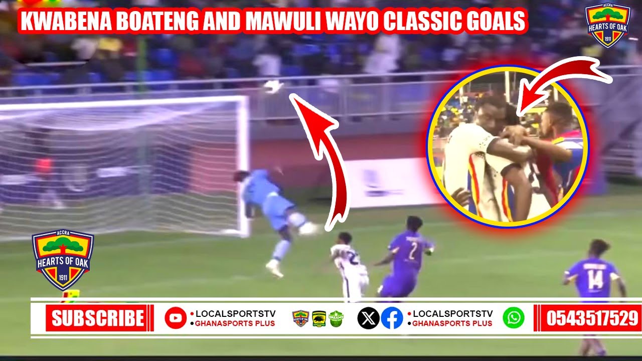 🔴🟡🔵HEARTS OF OAK GOALS AGAINST MEDEAMA HIGHLIGHT - ️ ️ KWABENA BOATENG ...