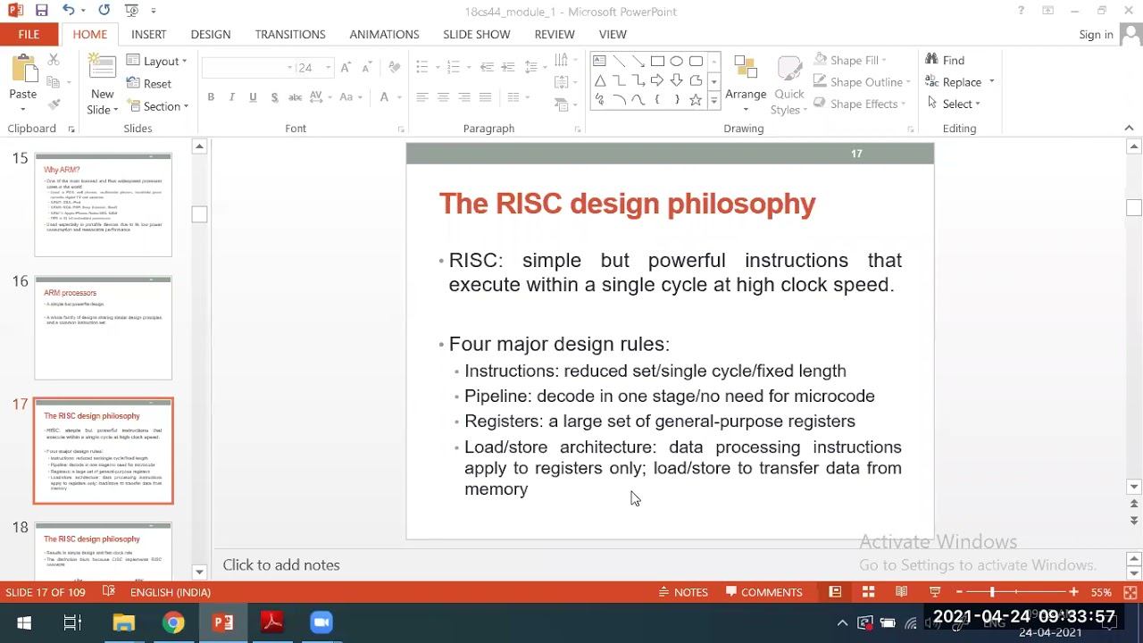 Module 1 RISC & ARM Design Philosophy - YouTube