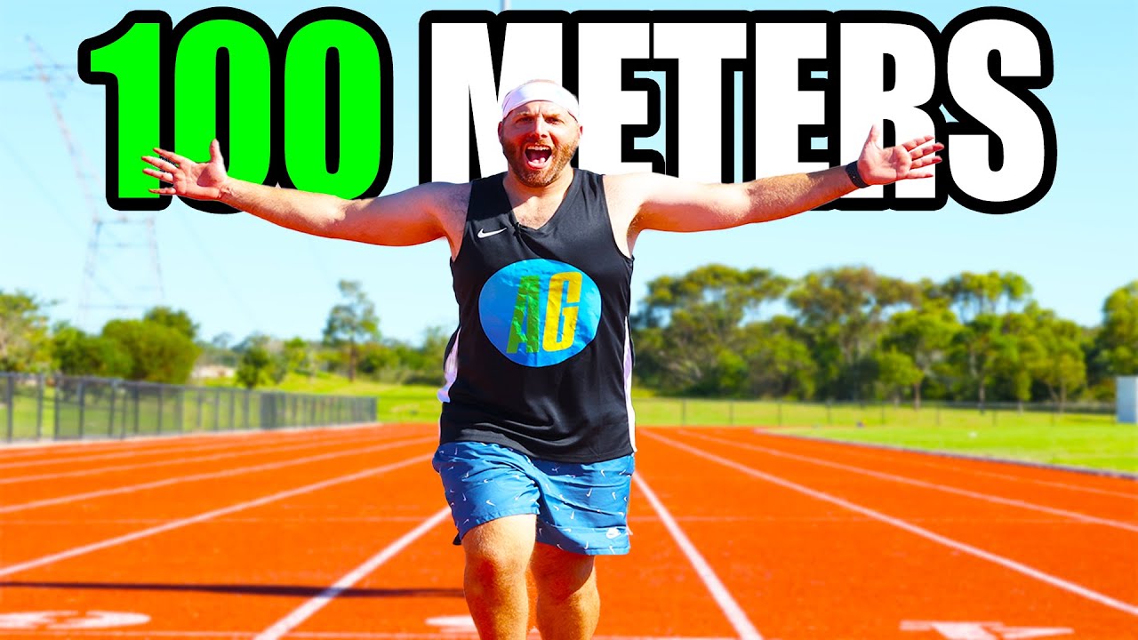An average guy attempts to break the 100m world record - YouTube