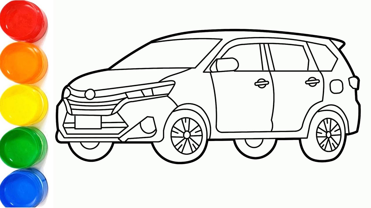 Menggambar Mobil Toyota Avanza - YouTube