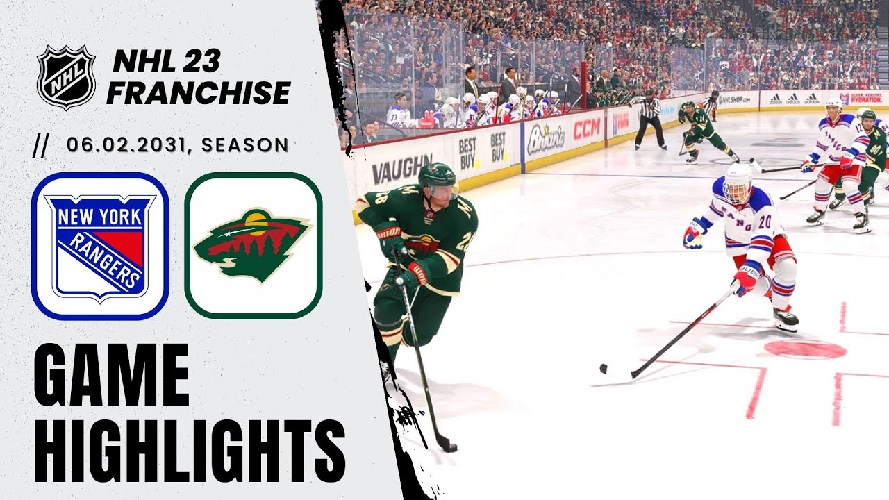 NHL 23 - New York Rangers vs Minnesota Wild | Regular Season, Game 59 ...