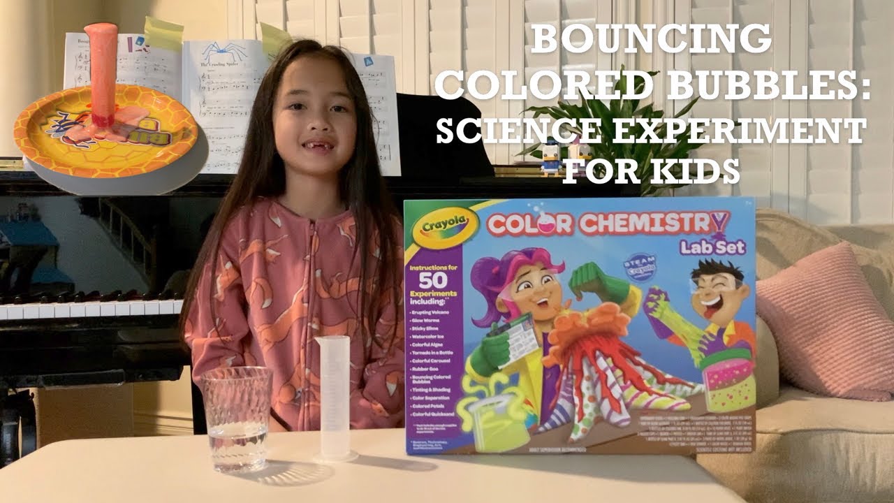 Bouncing Colored Bubbles | Science Experiment For Kids - YouTube
