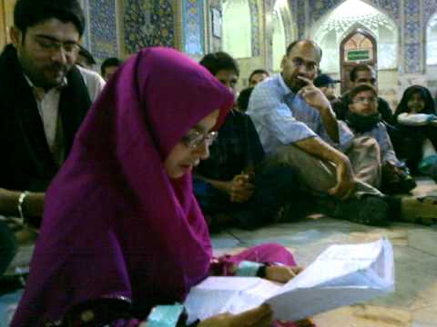 Midhat Arif doing Midhat of Imame Reza AlaihisSalaam in Mashad - YouTube