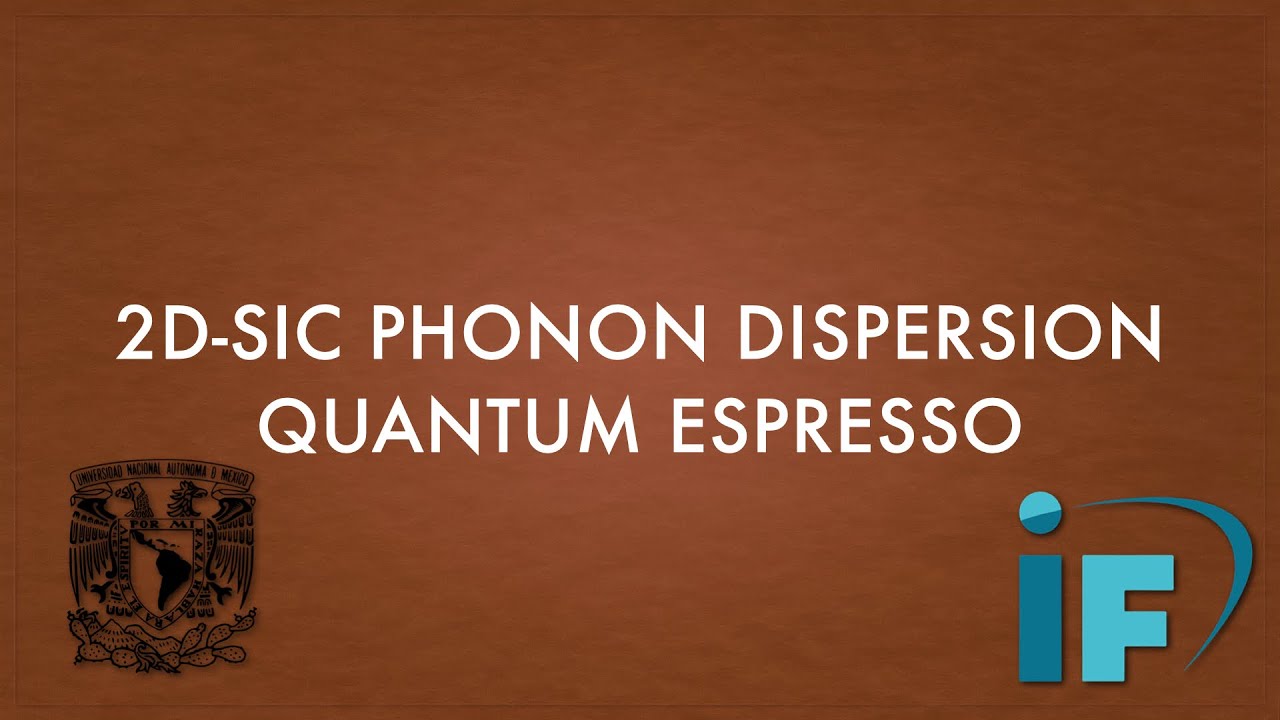 Phonon Calculation on 2-Dimensional Systems ( Quantum Espresso 2D SiC ...