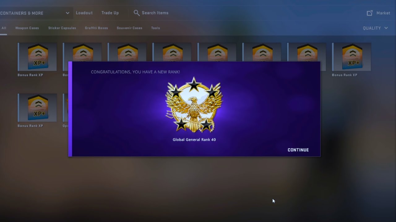 Using Bonus Rank XP Boosts To Get 2023 Service Medal In CS:GO - YouTube