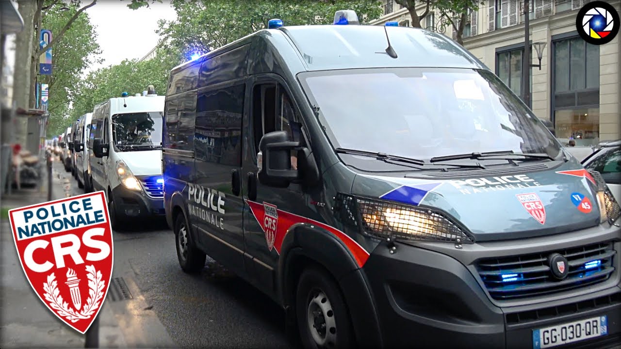 ÉNORME Convoi CRS à Paris - YouTube
