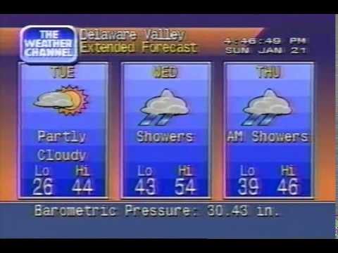 Weather Channel Local Forecast clips, 4 PM - 6 PM Sunday January 21 ...