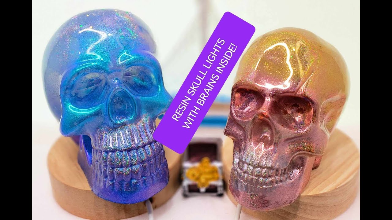 61-Resin Skulls With Brains?? Why Not LOL - YouTube
