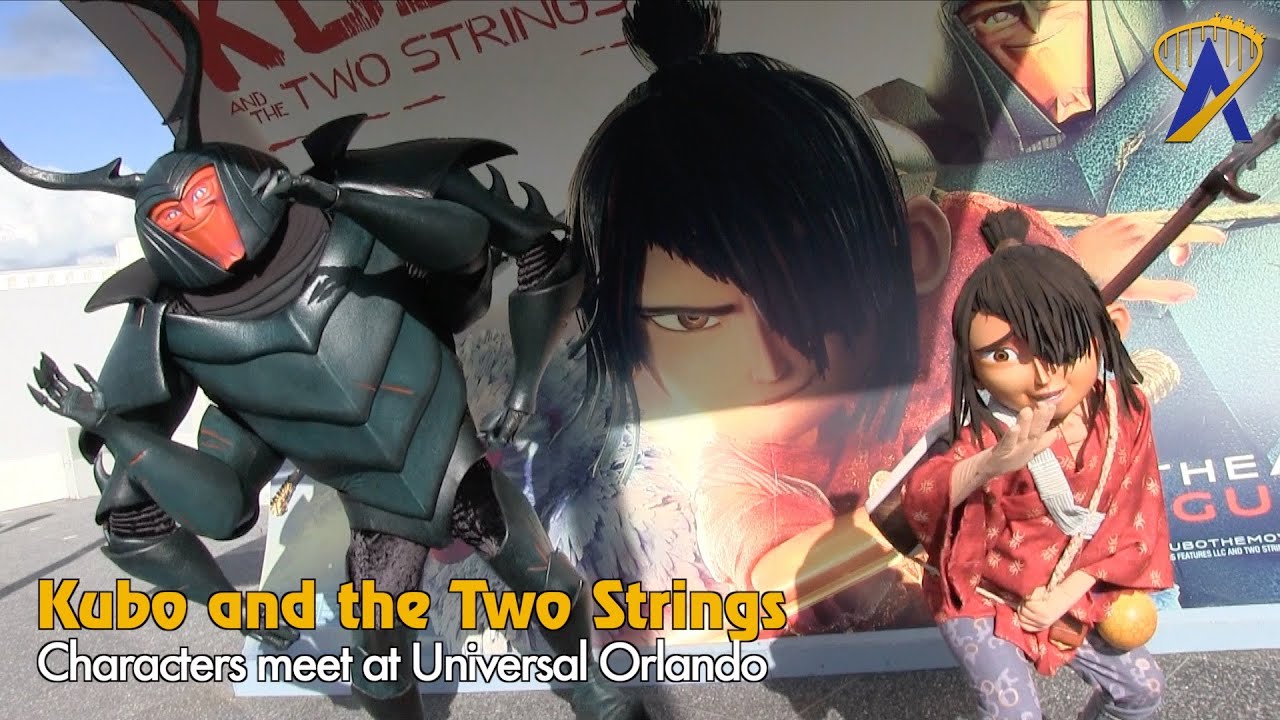 Kubo and the Two Strings characters meet at Universal Studios Florida - YouTube