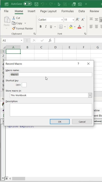 Record Macro Shorts Excel Exceltips Exceltricks Exceltutorial Vbaexcel Microsoft365 Youtube