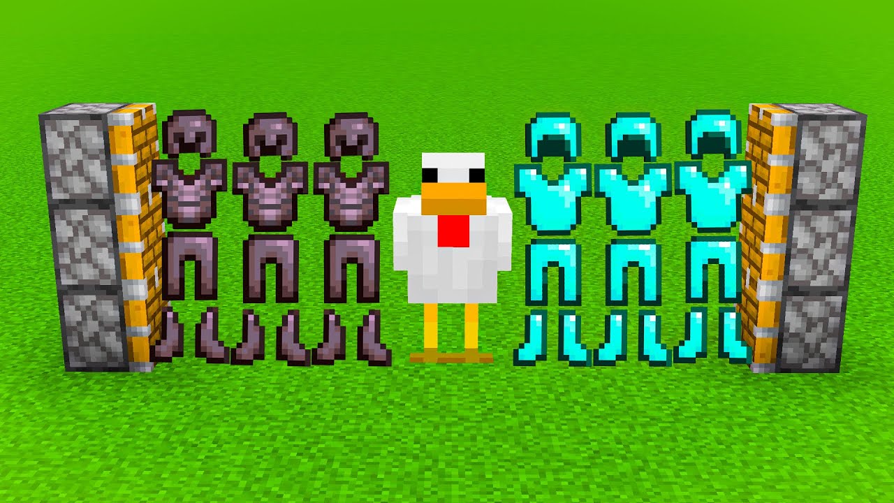 I Combined Diamond Armor with a Chicken and Netherite Armor in ...