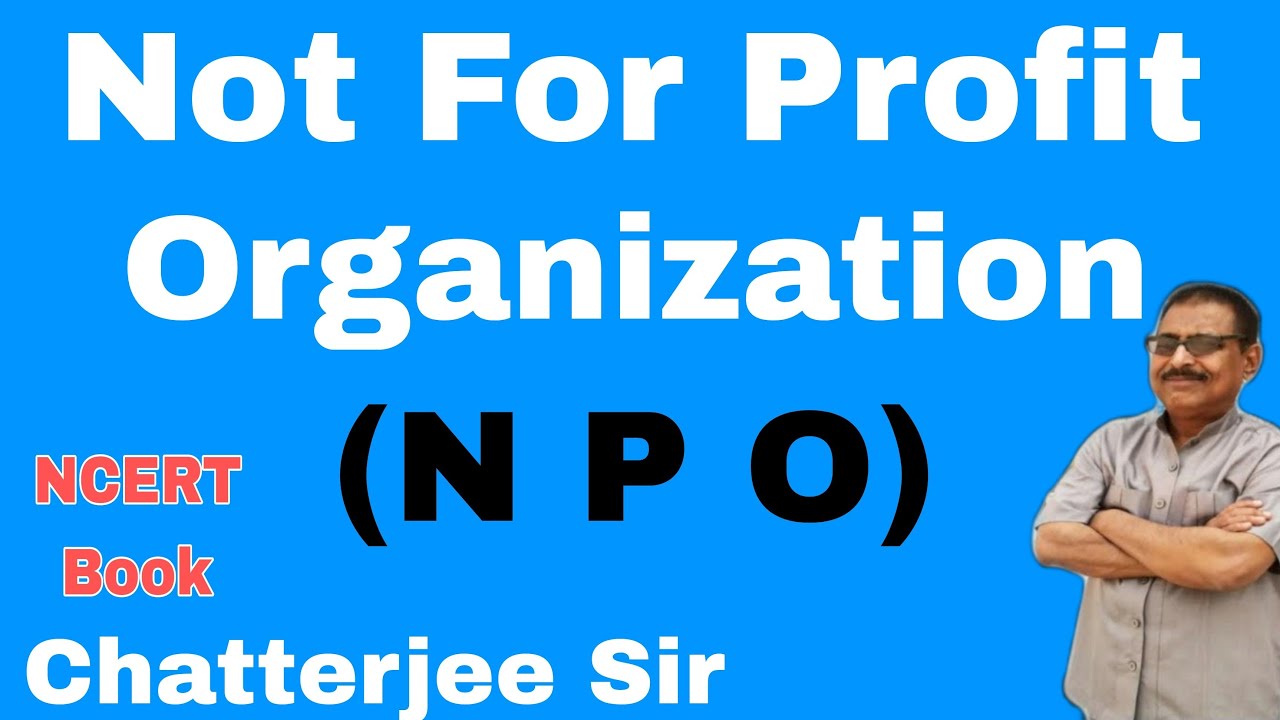 #6 Not For Profit Organization NCERT Basic Concept - YouTube