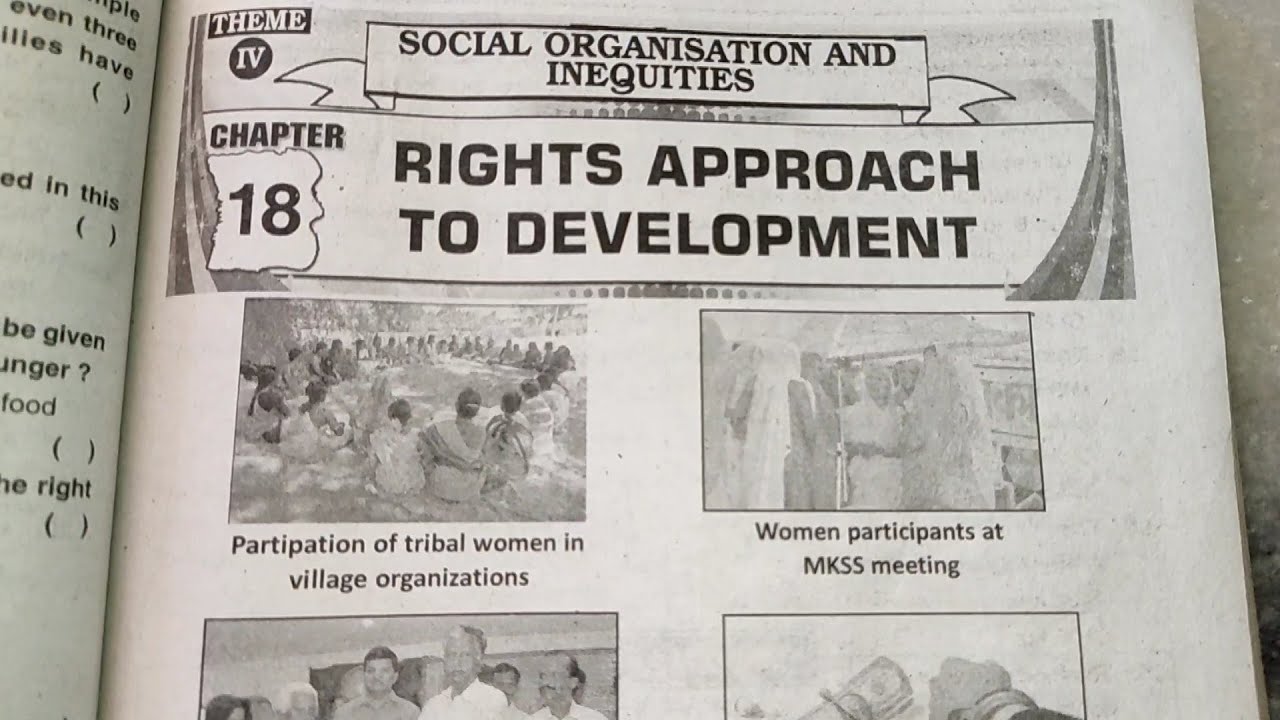 8th Class, Social, 18.RIGHTS APPROACH TO DEVELOPMENT, full lesson ...