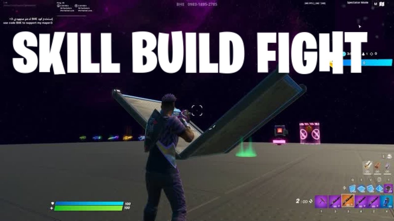 SKILL FORTNITE MAP BUILD FIGHT ! - YouTube