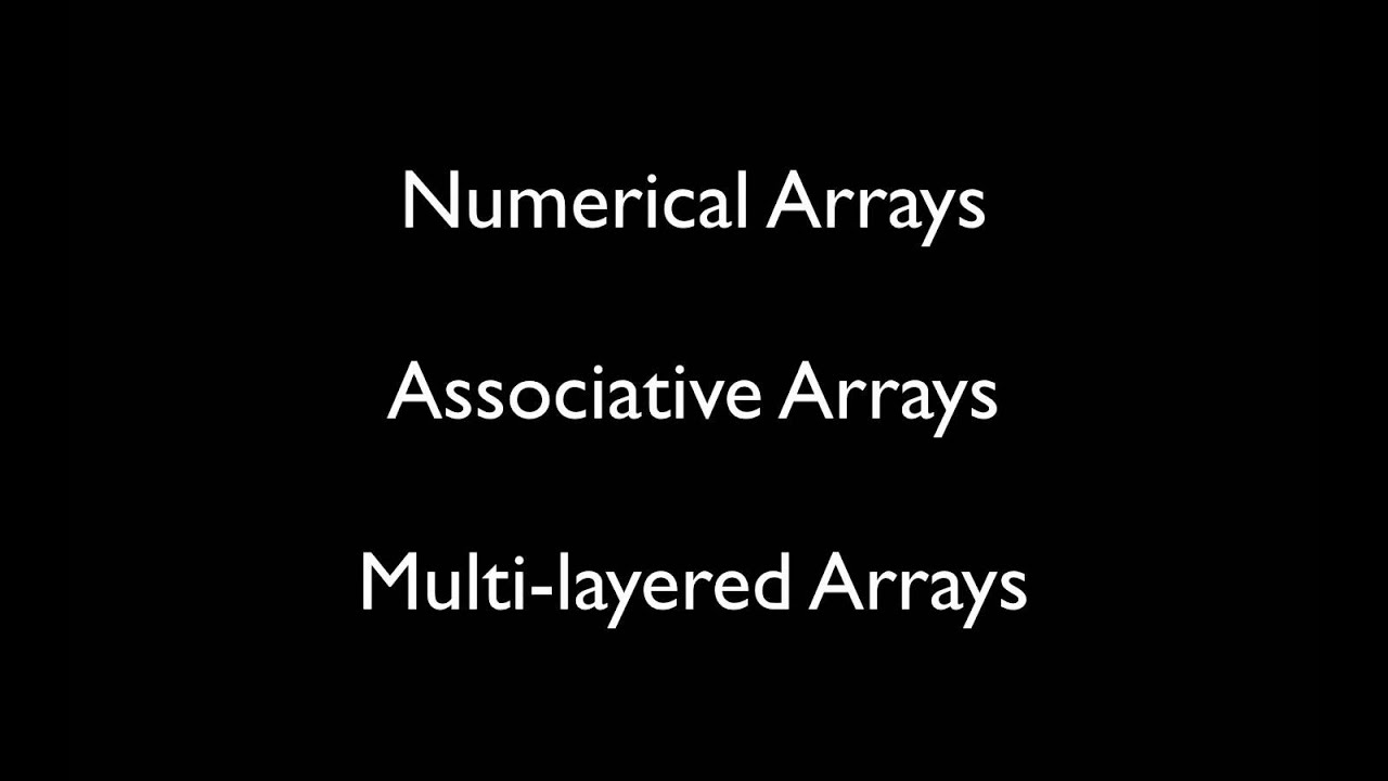 PHP in 60 - Arrays - YouTube