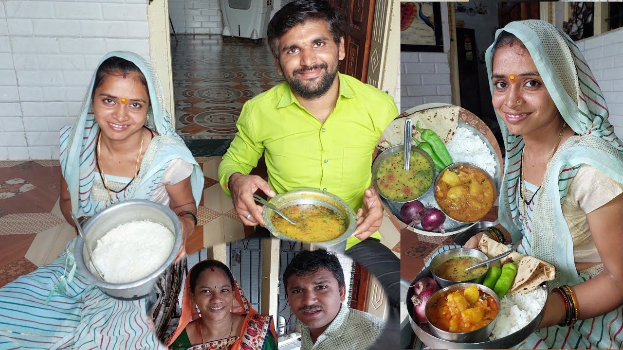 દાળ ભાત શાક રોટલી | Dal Bhat Shak Rotli | Gujarati Recipe - YouTube
