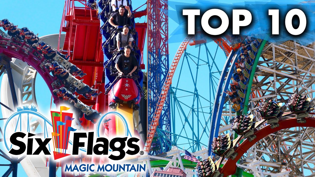 TOP 10 BEST Roller Coasters at Six Flags Magic Mountain 🇺🇸 - YouTube