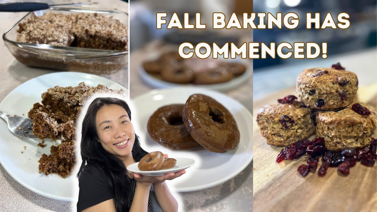 🍂 3 COZY Baking Recipes to Welcome FALL | Vegan scones, coffee cake and ...