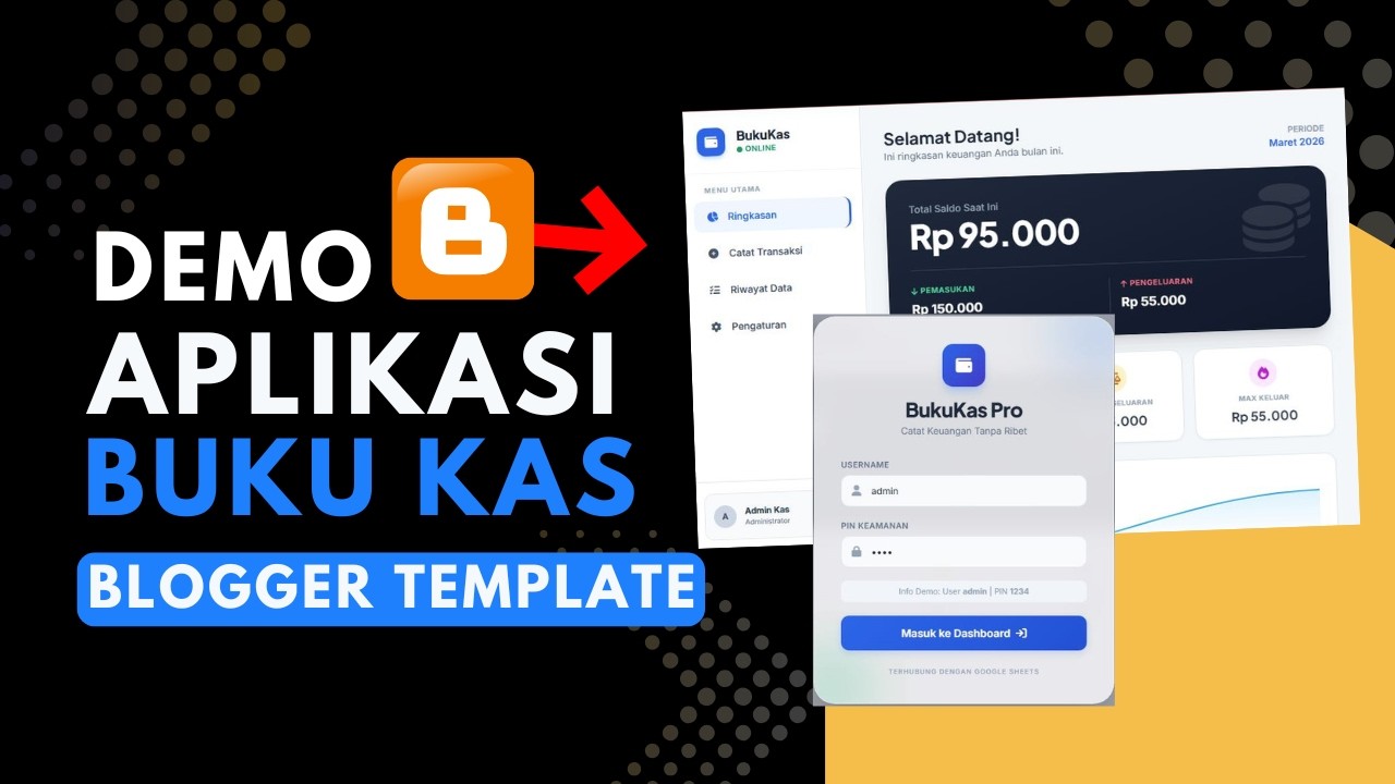 Review Template Buku Kas Online Blogger + Fitur Export PDF & Google ...