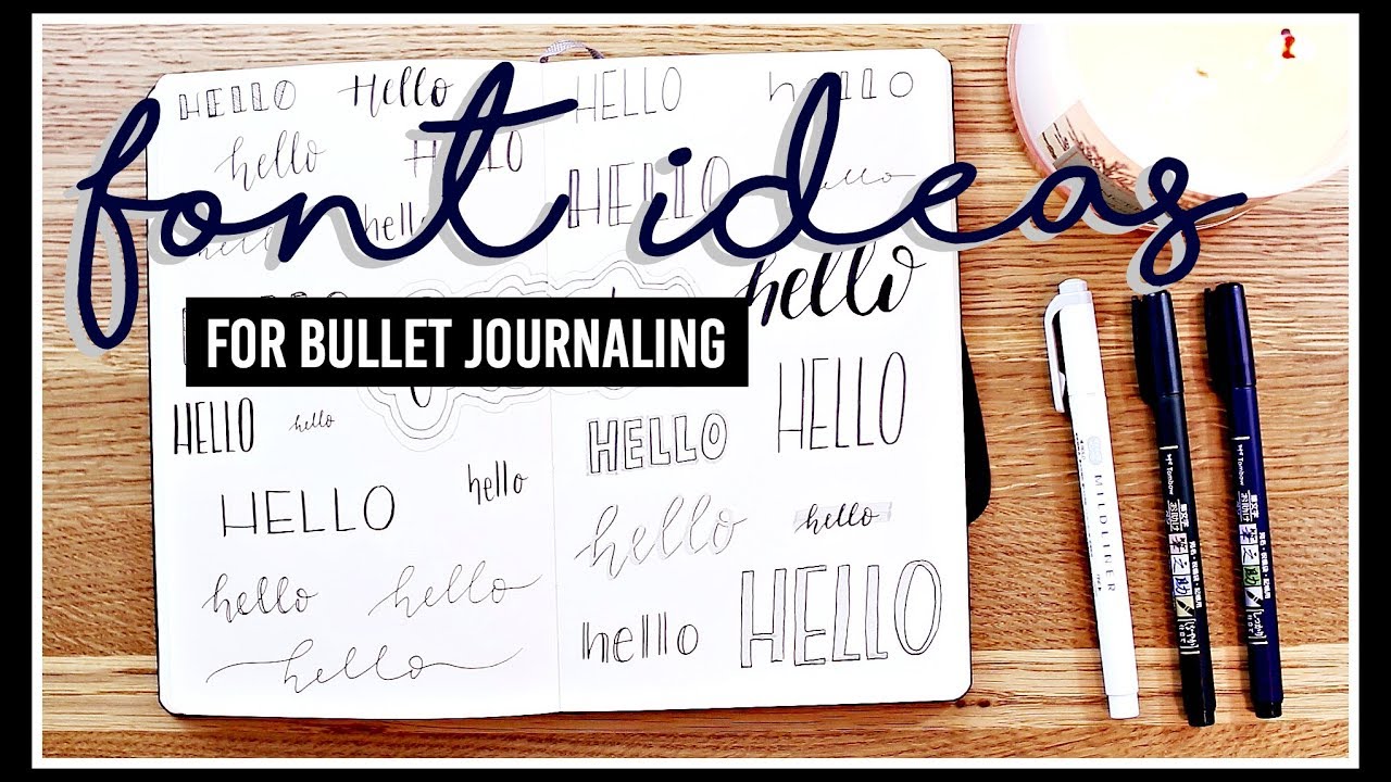 Font Ideas for Bullet Journaling - YouTube