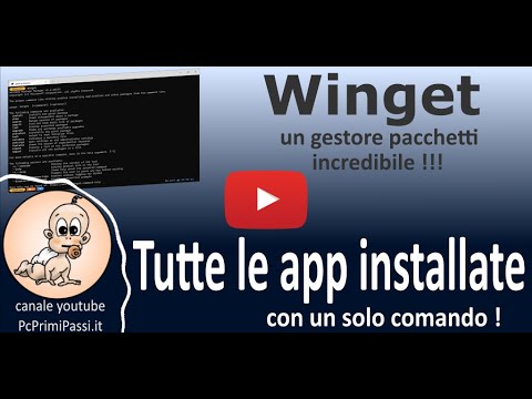 Installare tutte le tue applicazioni con un solo comando con Winget - YouTube
