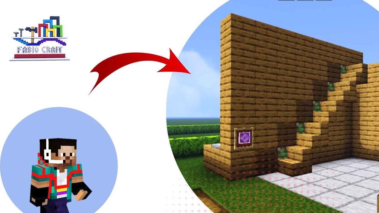 [MINECRAFT] Como fazer uma ESCADA escondida na parede, simples e ...