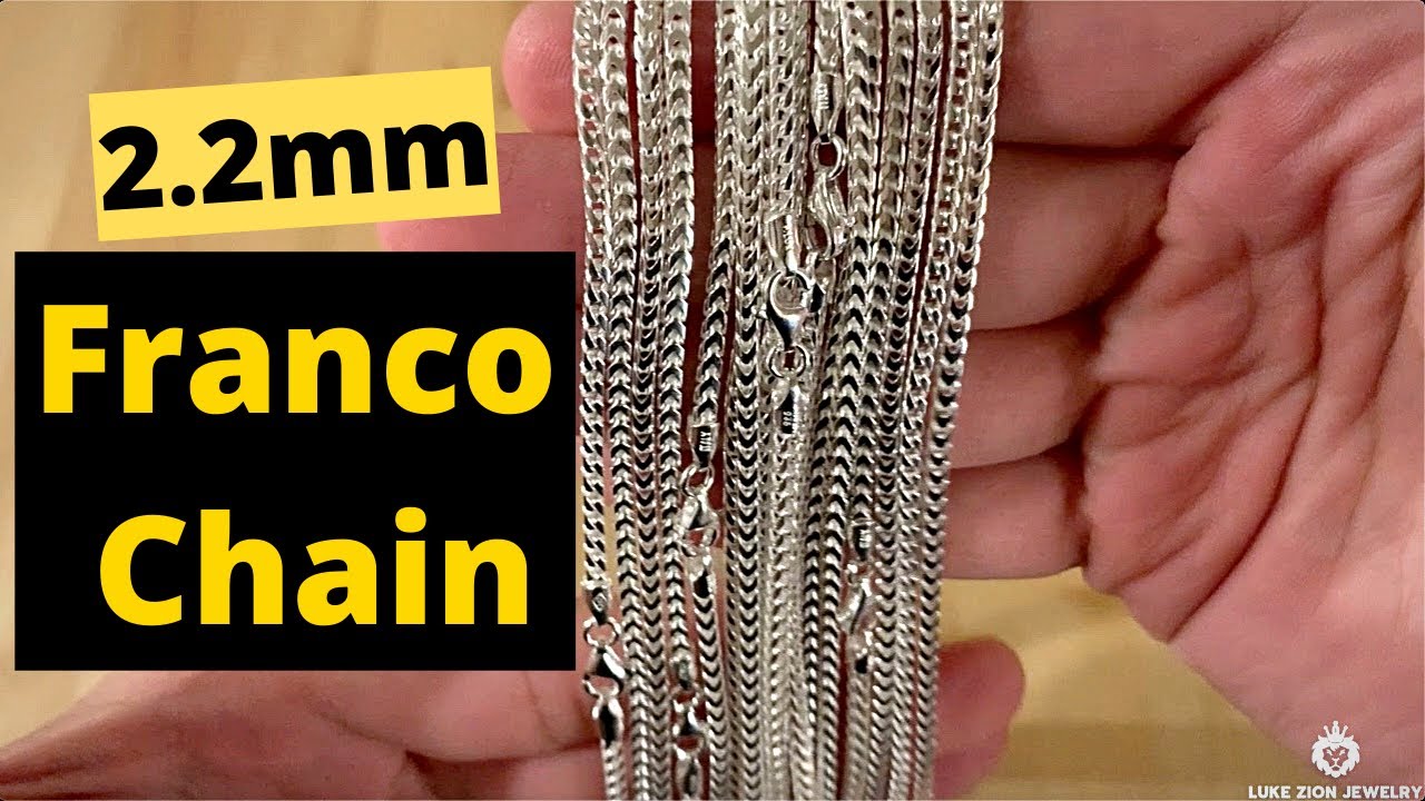 2.2mm Thin Franco Chain Necklace - YouTube