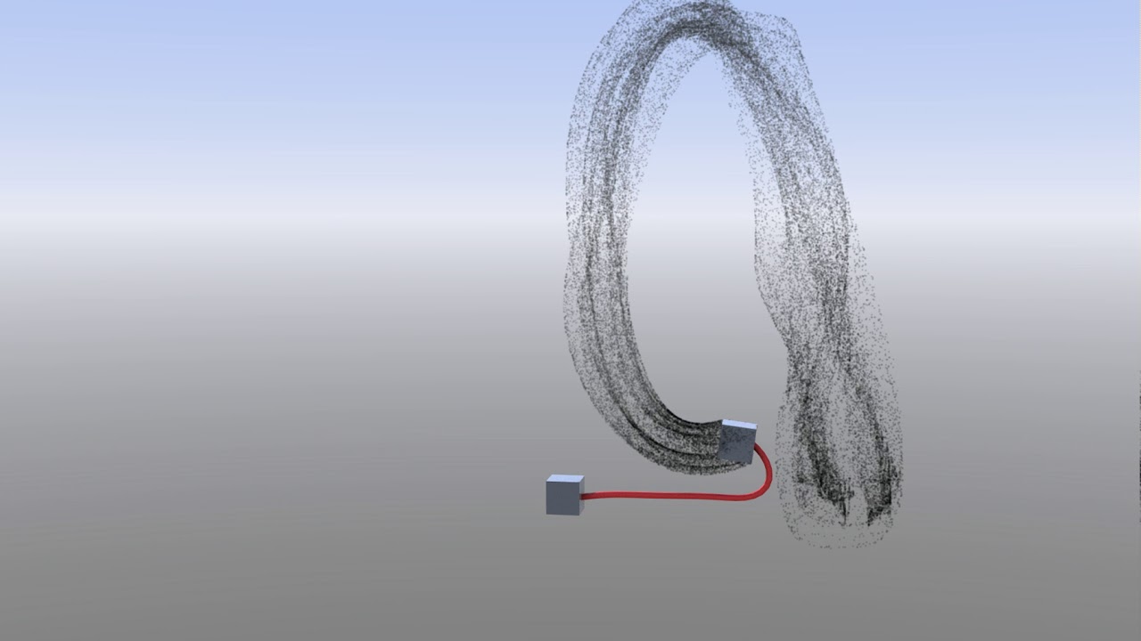 Lightwave-bullet bodies, polychain with only edge render and particles ...