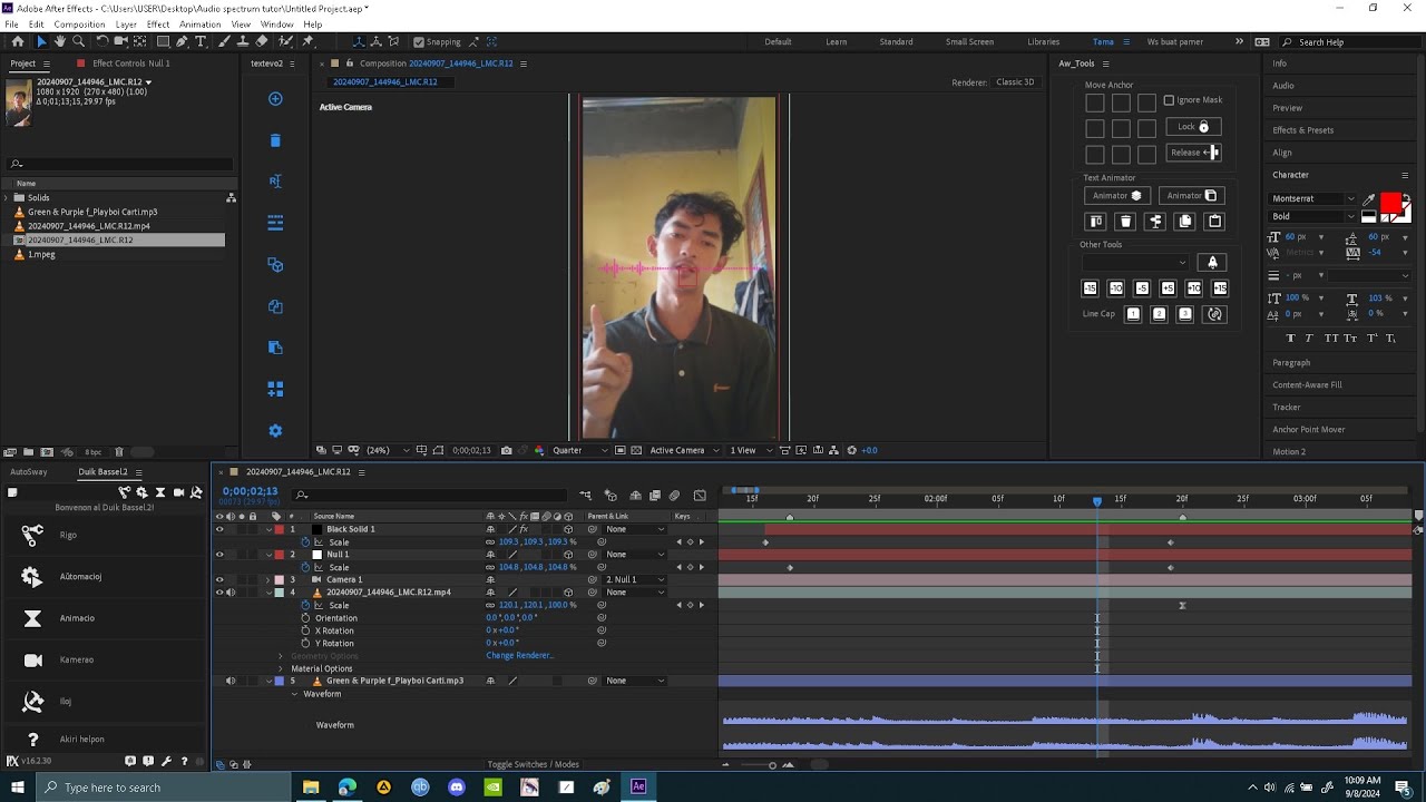 Live Editing l Cara buat Audio Spectrum - YouTube