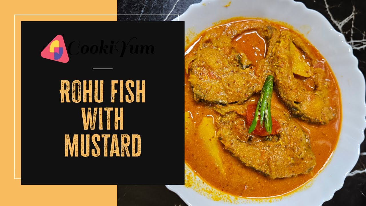 Rohu Fish With Mustard | Shorse Ruhi With Tomato | Masala Fish Curry ...