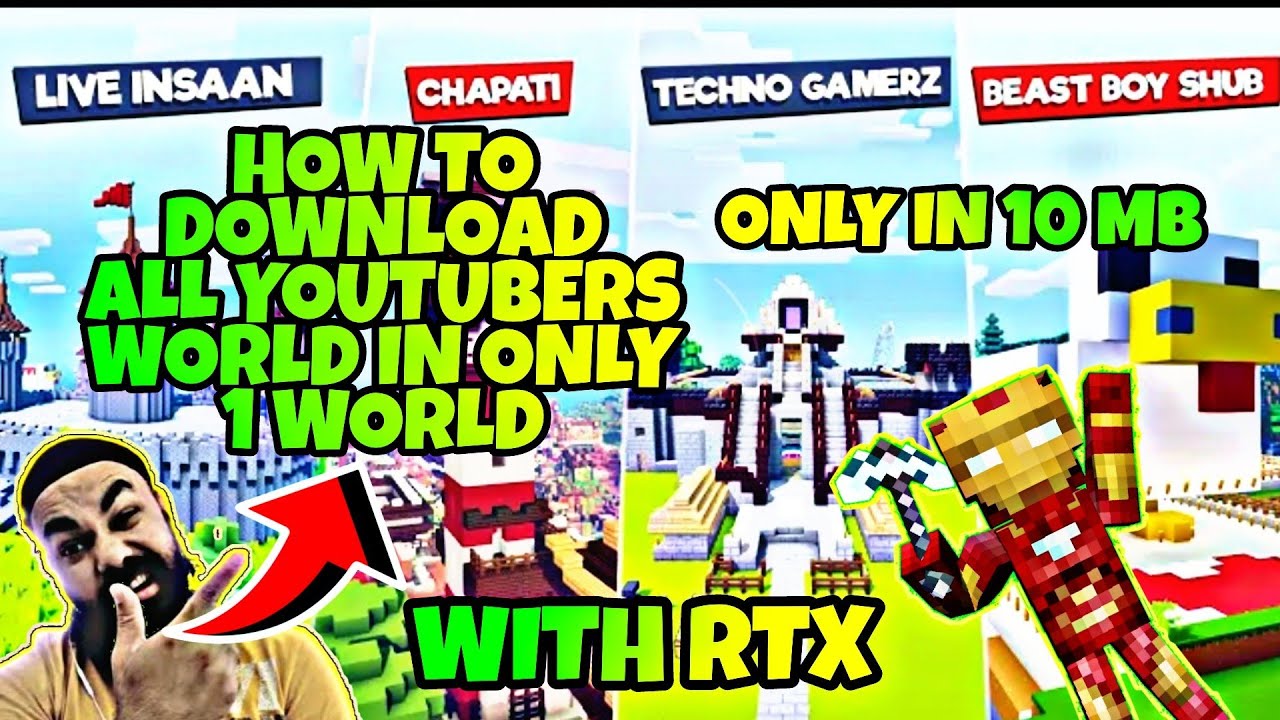 Top Indian Minecraft Youtubers World In A Single World with Download top-indian-minecraft-youtubers-world-in-a-single-world-with-download
