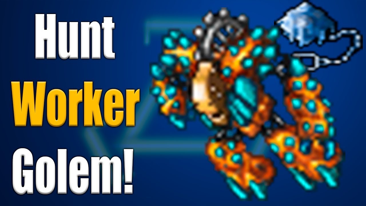 RP 33 Worker Golem - Tibia Hunts #23 - YouTube