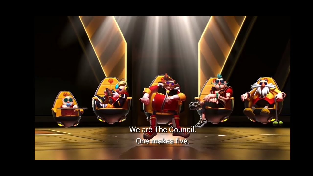 Sonic prime - chaos council scene - YouTube