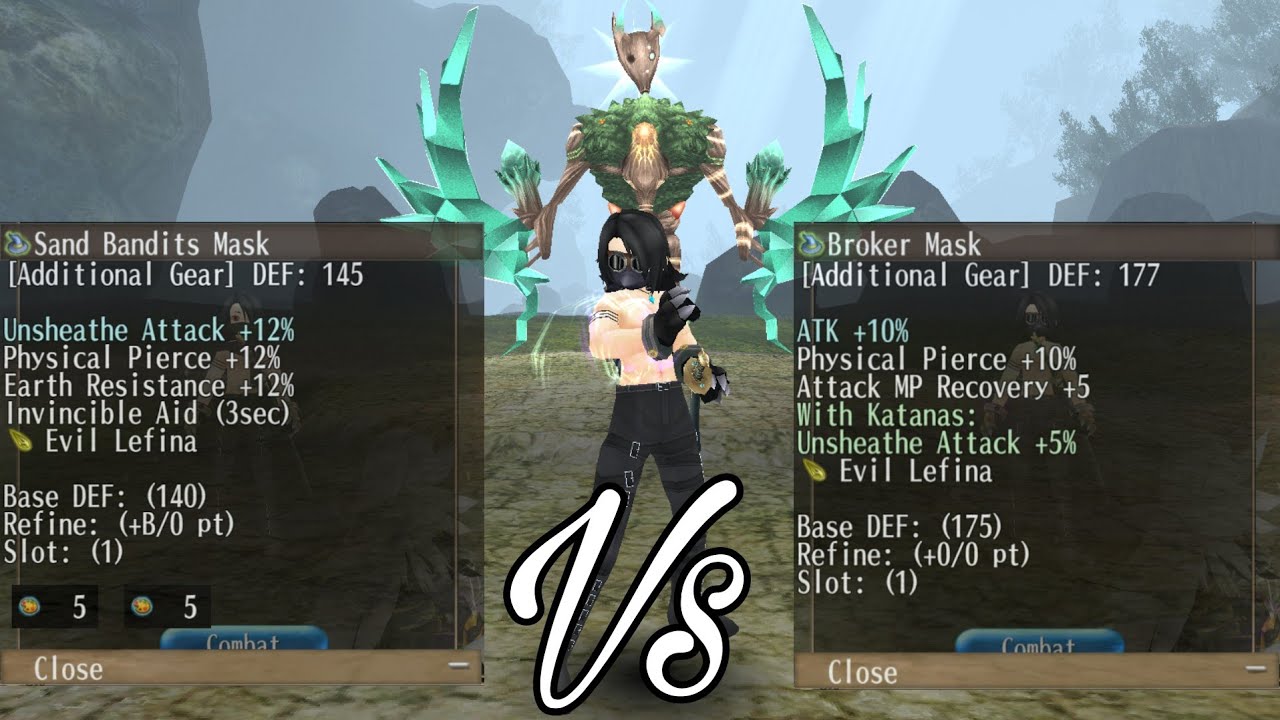 (Katana Additional) Sand Bandit Mask Vs Broker Mask Damage Comparison ...