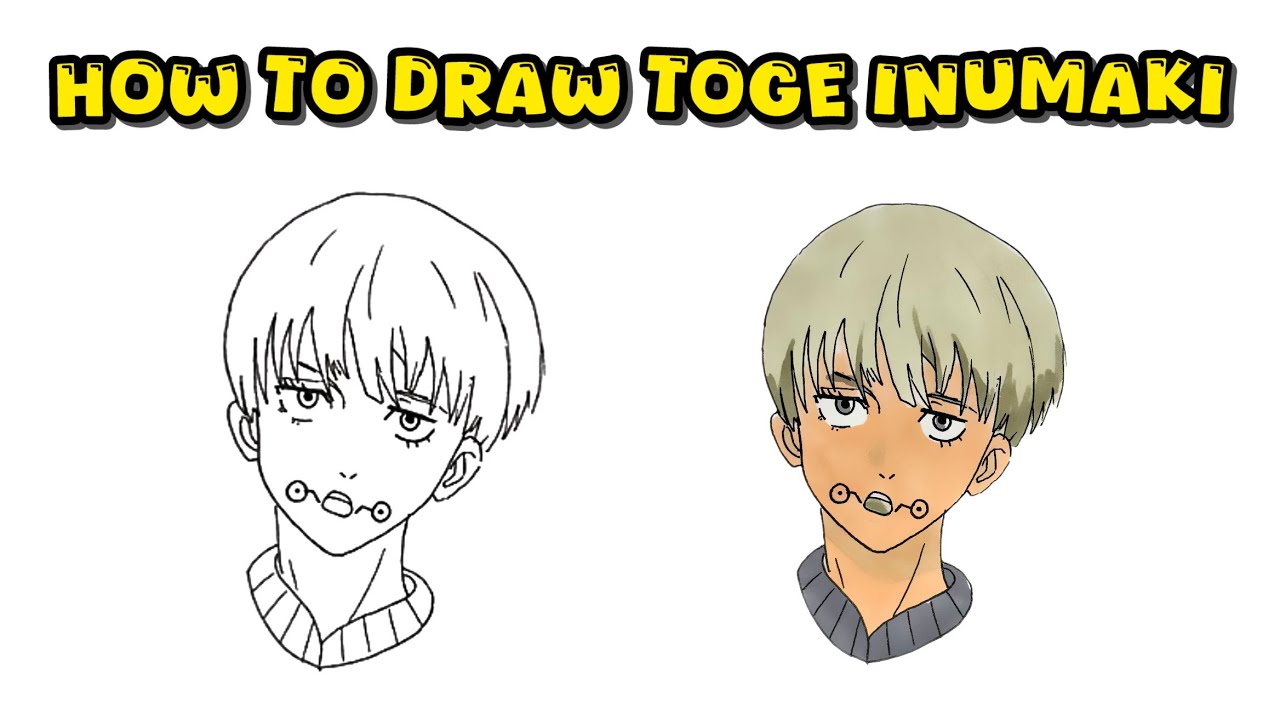 How to Draw Toge Inumaki from Jujutsu Kaisen – Anime Character Guide ...