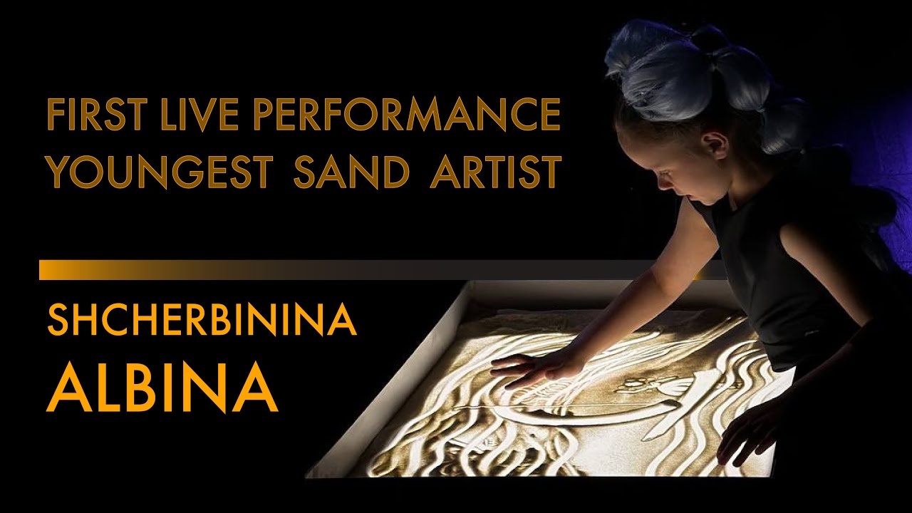 Live SAND ART performance by the youngest Sand Artist Albina ...