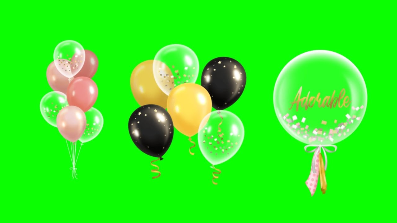 Balloon Green Screen video || Balloon 🎈 Green Screen effects ...