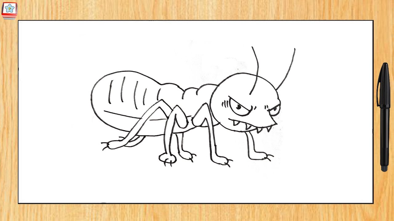 Vẽ con vật #216: Vẽ con mối | How to draw a termite - YouTube