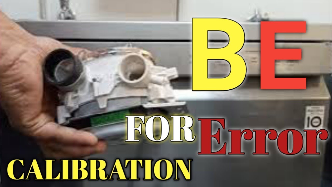 [LG Dishwasher] Calibration For BE IE Error Code. - YouTube