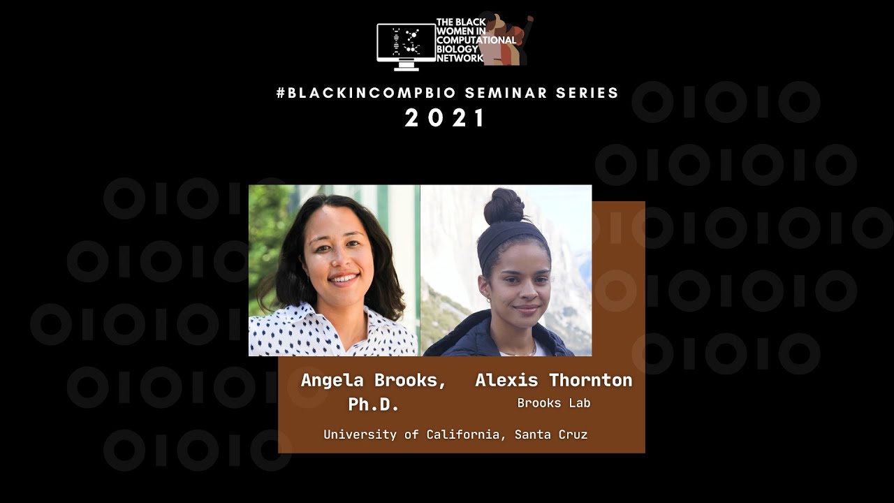 #BlackInCompBio Series: Angela Brooks, Ph.D. & Alexis Thornton (UCSC ...