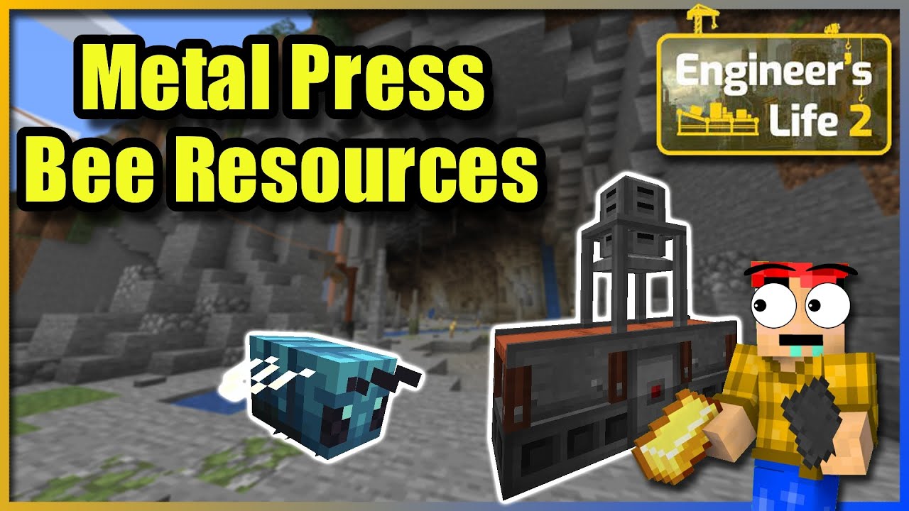 Minecraft Engineer's Life 2 Metal Press & Beeing Automated ep 9 - YouTube