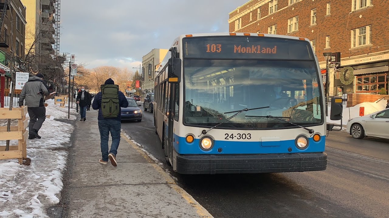 MONTREAL STM NOVA BUS LFS RIDE 24-303 - YouTube