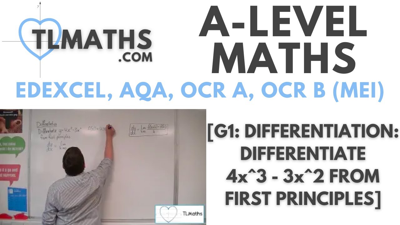 A Level Maths G1 15 Differentiation Differentiate 4x 3 3x 2 From