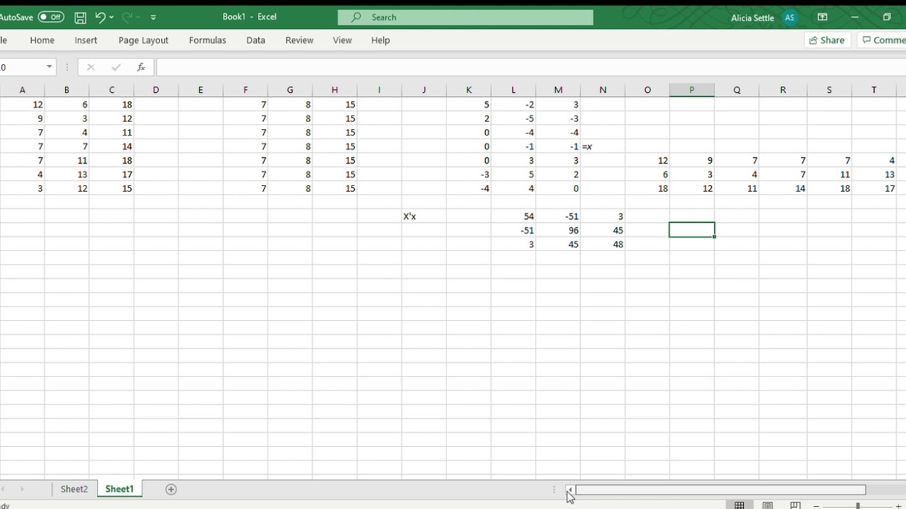 Part 1 Matrix Multiplication Homework 309 Kowallis - YouTube