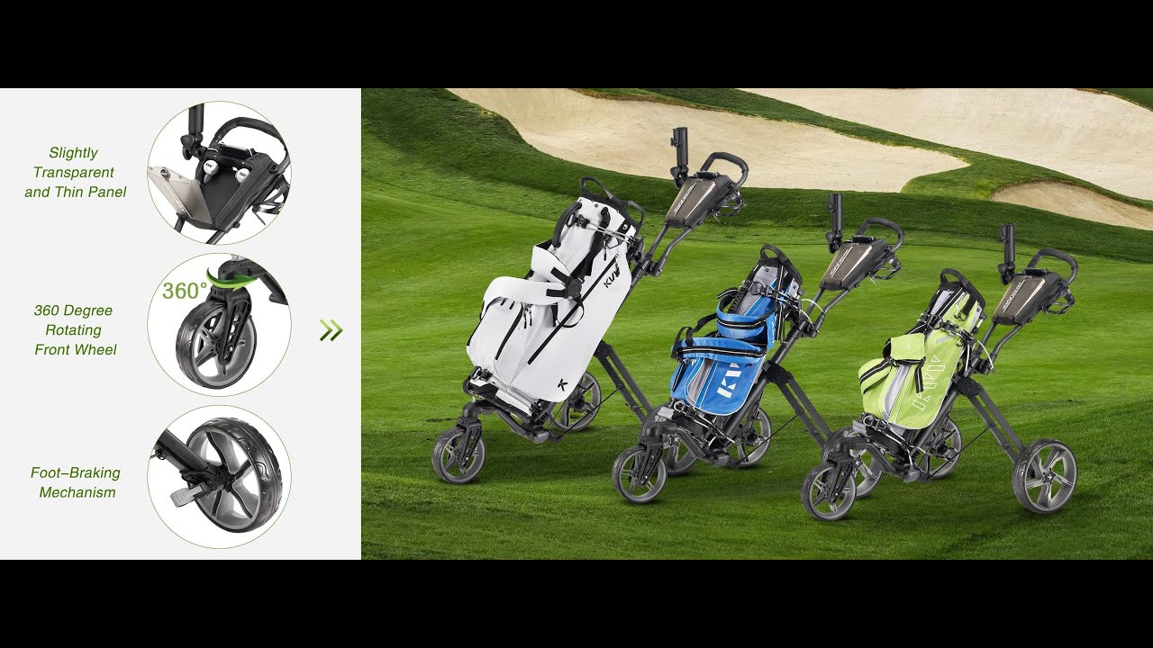 KVV Mini Pro Deluxe Golf Cart for All Age Groups - YouTube