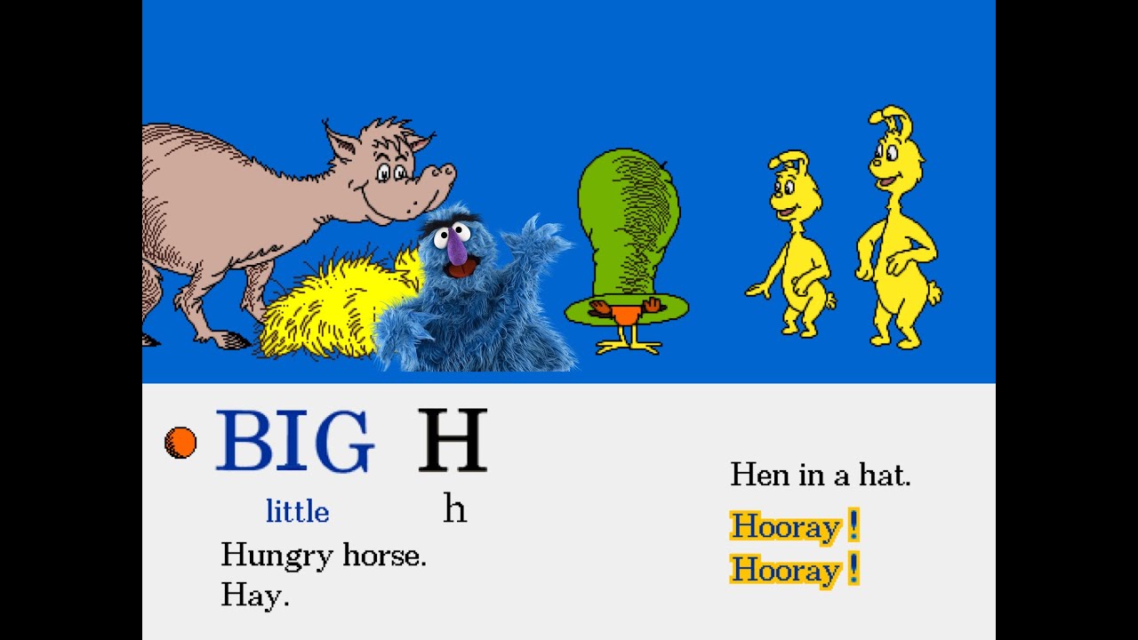 Letter H - Hungry Horse 🐴😋 eating Hay and a Hen 🐔 wearing a Hat 🎩 - YouTube