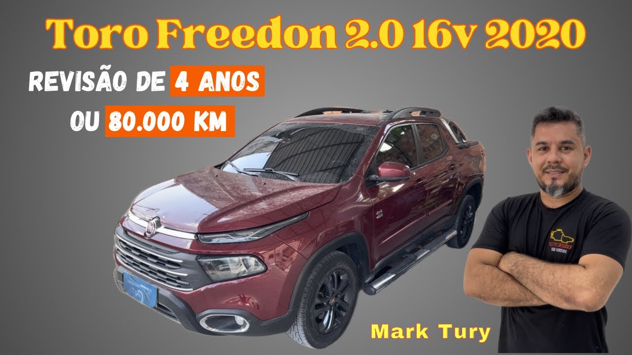 Toro 2.0 16v Diesel 2020 Revisão de 4 anos ou 80.000 Km - YouTube