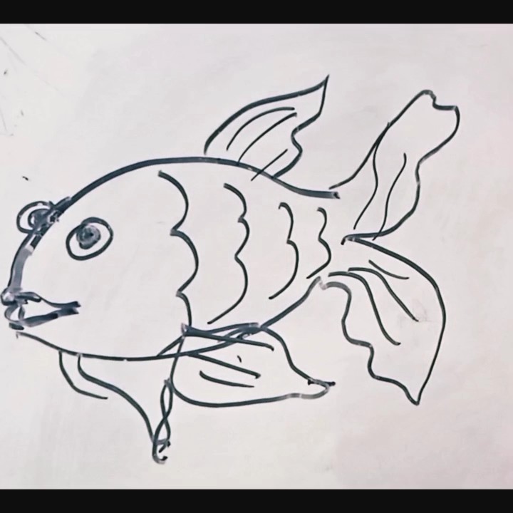 how to draw a fish🐠🐋🐟 for kids/#drawingtutorial /#sketch - YouTube
