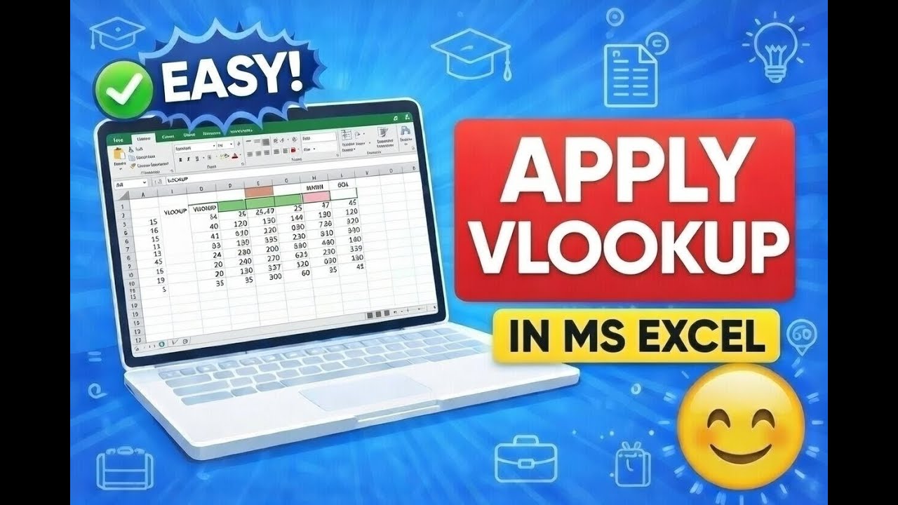 How to Apply VLOOKUP in MS Excel (Step-by-Step for Beginners) - YouTube